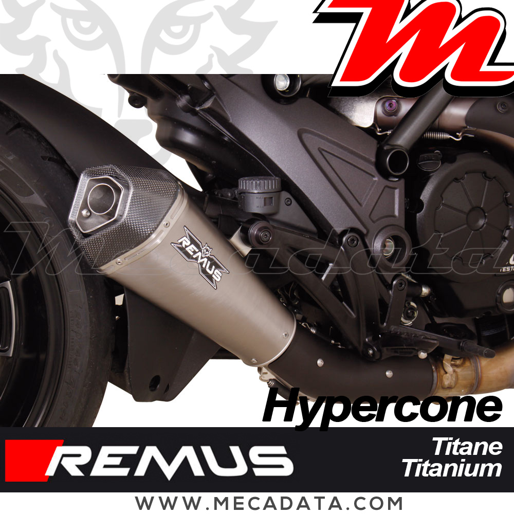 2011+ Ducati Diavel Remus Hypercone SPORT Titanium Catless Exhaust ...